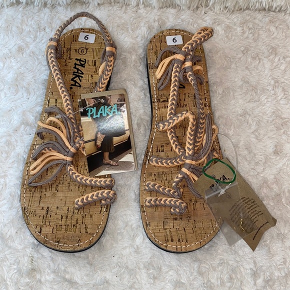 Plaka | Shoes | Woman Nwt Plaka Sandals | Poshmark